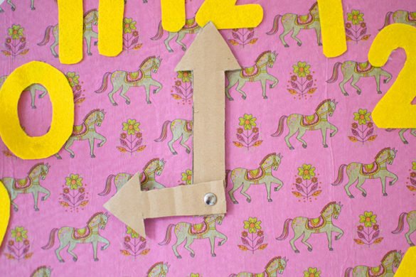 Telling The Time With A Cardboard DIY Clock
