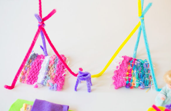 Pipe Cleaner Crafts - A Camping Play Scene For Toys